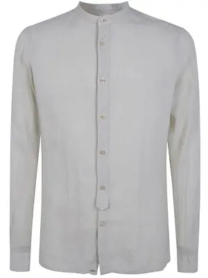 TINTORIA MATTEI 954 Linen Shirt With A Darin Collar