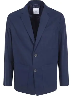 PT TORINO Single-breasted Jacket - Blue