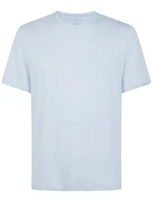 Majestic International Short Sleeve Round Neck Top - Blue
