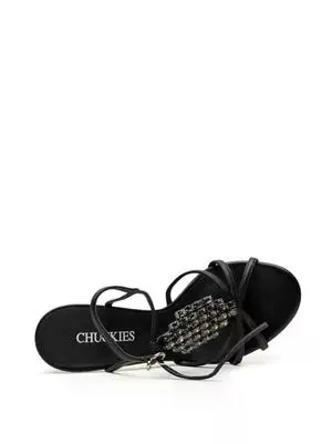 CHUCKIES Crystal-embellished Stiletto Sandals