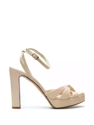 CHUCKIES Crossover-strap Platform Sandals - Neutrals