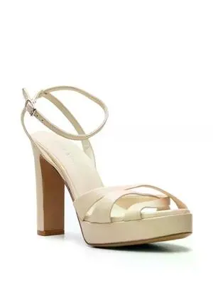 CHUCKIES Crossover-strap Platform Sandals - Neutrals