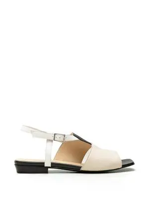 CHUCKIES Leather Slingback Sandals