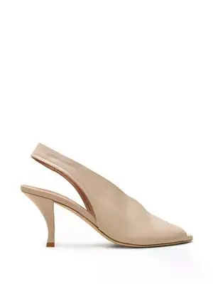 CHUCKIES Open-toe Slingback Pumps - Neutrals