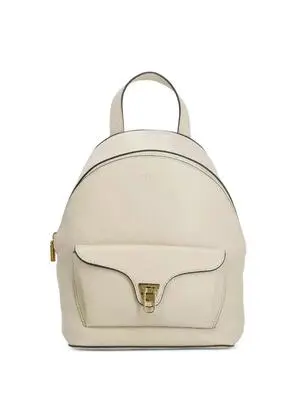 COCCINELLE Beat Pebbled Leather Small Backpack - Neutrals