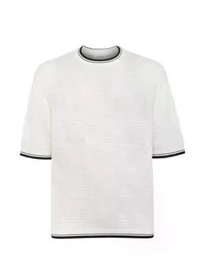LANEUS Perforated Knit T-shirt