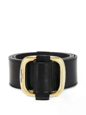 Saint Laurent Square-buckle Leather Belt