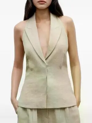 Twp Button Detailed Vests For Women