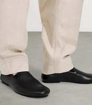 Bottega Veneta Lambskin Rocco Slippers - Black