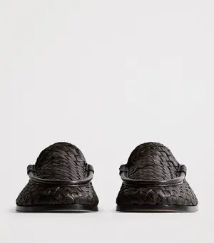 Bottega Veneta Leather Intrecciato Loafers