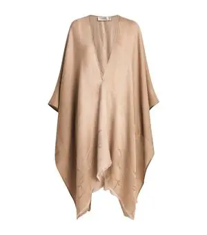 Agnona Cashmere-silk Cape Poncho