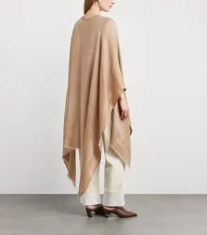 Agnona Cashmere-silk Cape Poncho
