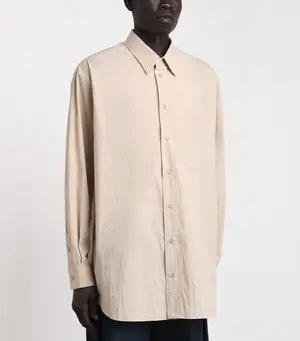 LEMAIRE Cotton Double-pocket Shirt - Beige