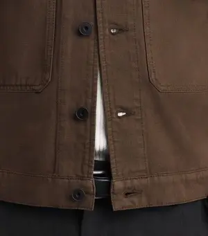 LEMAIRE Trucker Denim Jacket - Brown