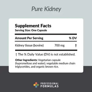 Professional Formulas Pure Kidney 60 Capsules