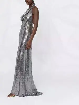 BLANCA VITA Sequin Long Gown