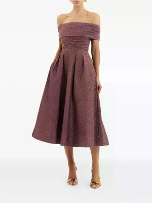 Rebecca Vallance Adalin Off-shoulder Midi Dress