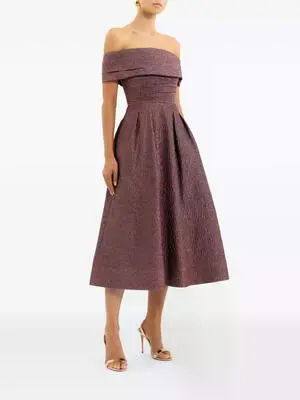 Rebecca Vallance Adalin Off-shoulder Midi Dress