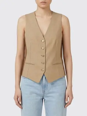 Tagliatore Single-breasted Linen Waistcoat - Beige
