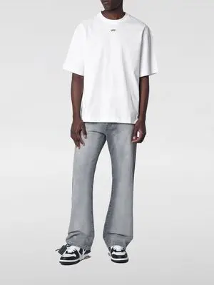 Off-White Flared Jeans In Washed - Denim