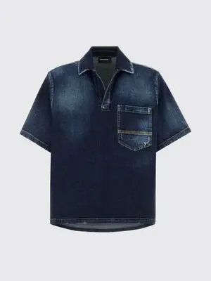 Dsquared2 Cotton Denim Shirt With Logo