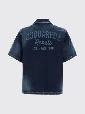 Dsquared2 Cotton Denim Shirt With Logo