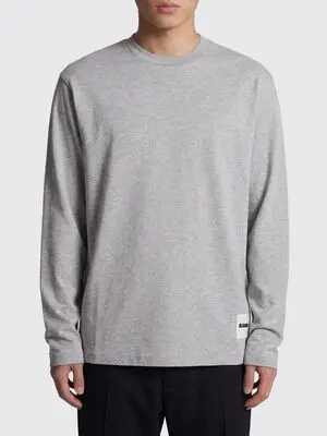JIL SANDER Cotton T-shirt With Logo - Grey