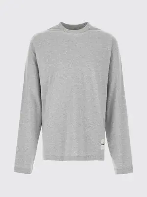 JIL SANDER Cotton T-shirt With Logo - Grey