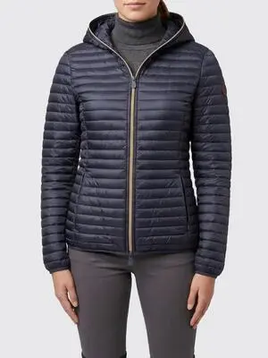 SAVE THE DUCK Alexa Hooded Quilted Down Jacket - Blue
