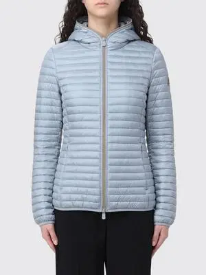 SAVE THE DUCK Alexa Hooded Quilted Down Jacket - Gnawed Blue