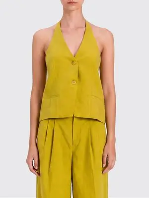 TWINSET Linen Blend Vest - Green