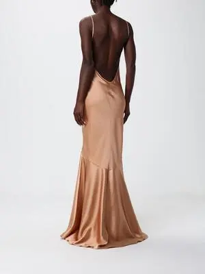 Elisabetta Franchi Satin Maxi Dress