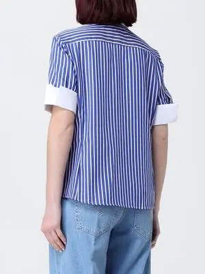 FAY Striped Shirt With Classic Collar - Blue