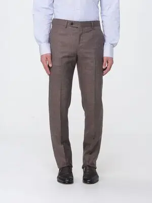 LUIGI BORRELLI Single-breasted Virgin Wool Blend Suit - Brown