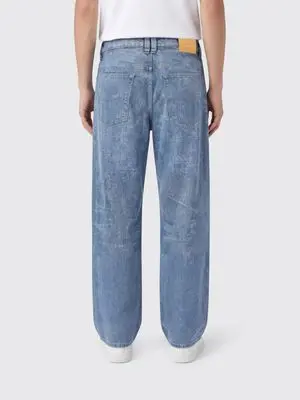 DIESEL® D-macro Wide Leg Denim Jeans
