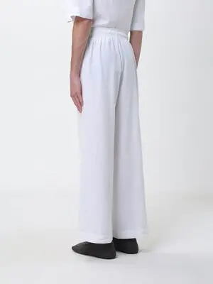 Emporio Armani Wide Leg Drawstring Trousers - White