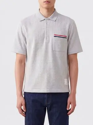 Thom Browne Cotton Polo Shirt - Grey