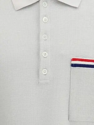 Thom Browne Cotton Polo Shirt - Grey