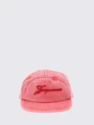 Jacquemus Embroidered Cotton Baseball Cap - Red