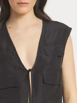 Barena Venezia Silk Waistcoat - Brown