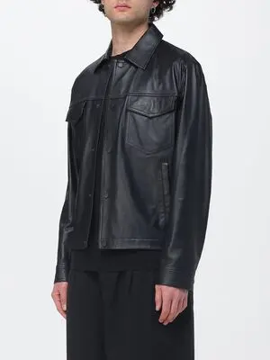 Emporio Armani Leather Jacket - Black