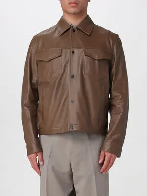 Emporio Armani Leather Jacket - Dark
