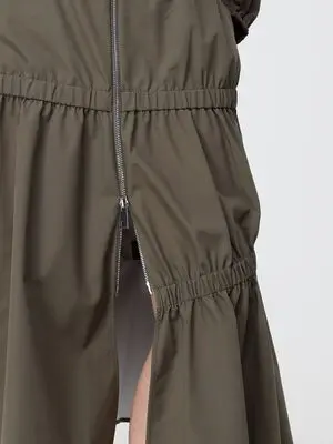 Tibi Asymmetrical Technical Fabric Midi Skirt