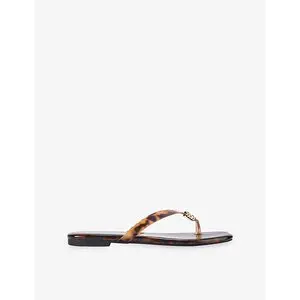 Kurt Geiger Rinse Faux-leather Slides - Brown/oth