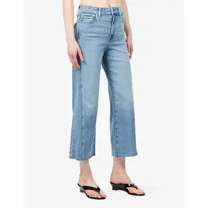 Paige Vanessa Twist Raw-hem Stretch-denim Jeans