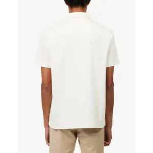 Paige Oliver Ribbed Short-sleeved Cotton Shirt