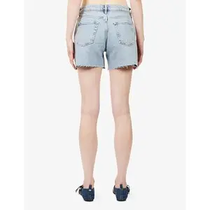 7 For All Mankind Monroe Mid-rise Long Denim Shorts