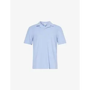 Sunspel Towelling Cotton Polo Shirt - Sky26