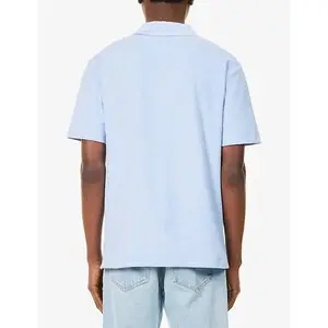 Sunspel Towelling Cotton Polo Shirt - Sky26