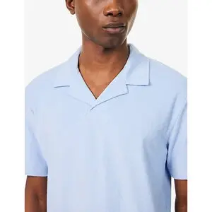 Sunspel Towelling Cotton Polo Shirt - Sky26
